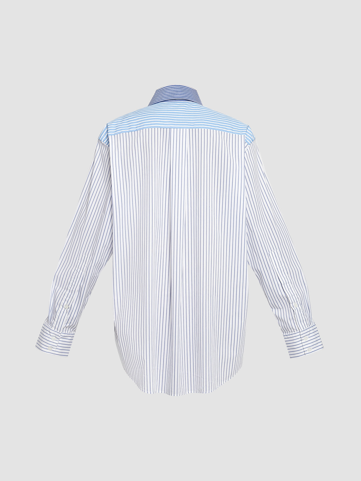 Multi-striped Long-sleeved Shirt in Blue – PILLAR