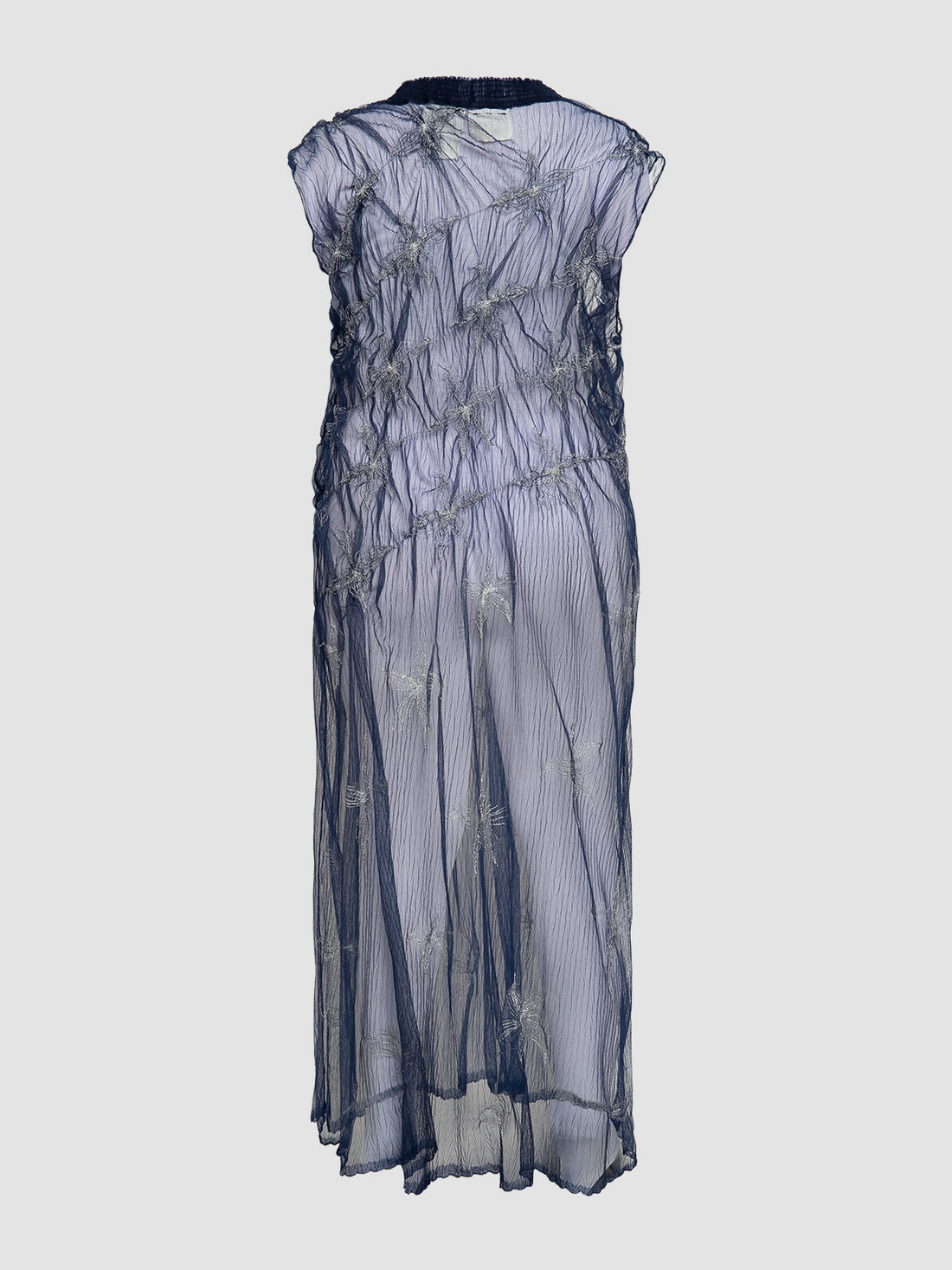 Sheer Gorden Muscle Dress in Navy – PILLAR