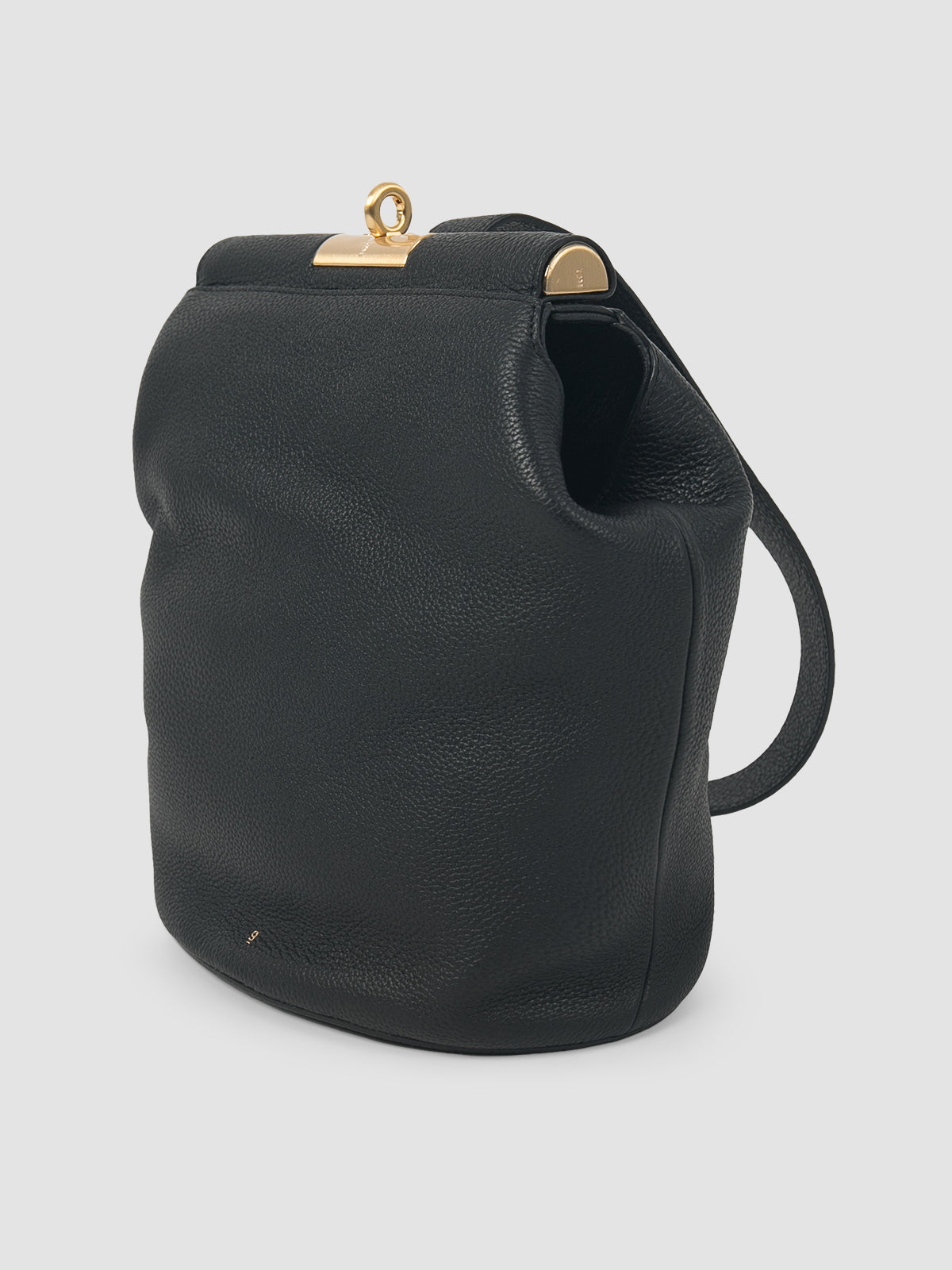 Black Lowa leather shoulder bag – PILLAR