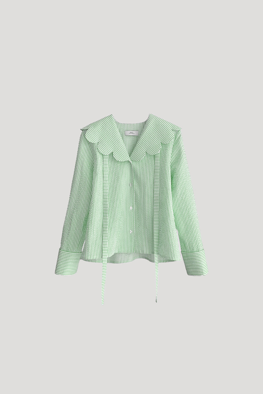 Green Mime Striped Blouse – PILLAR