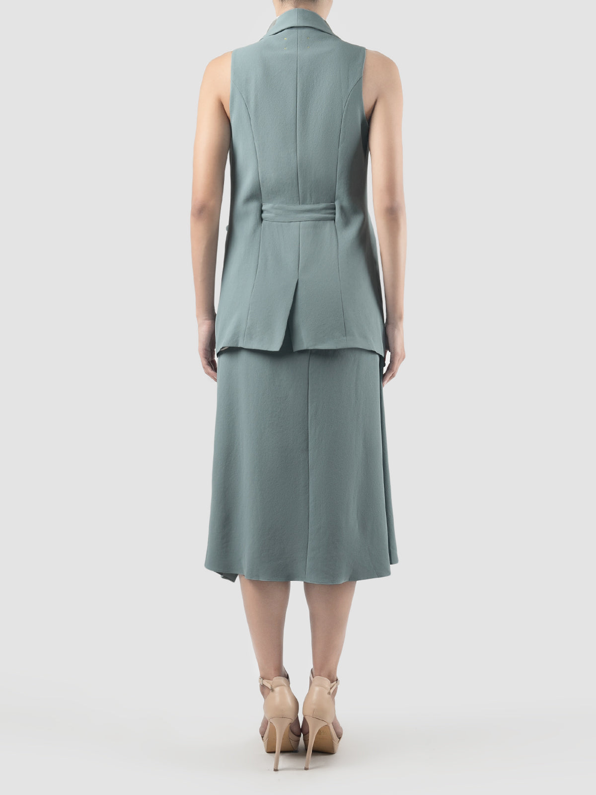 Grey Penta sleeveless jacket – PILLAR